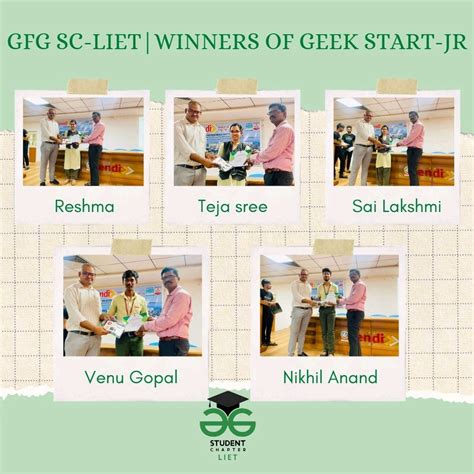 Gfgsc Liet On Linkedin Code Contest Codingcontest Gfg Achievement Geeksforgeeks Gfgscliet
