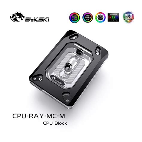 Water Block For Amd Am5 Am4 Tr4 Strx4 Swrx8 G1 4 Bykski Cpu Ray Mc M Cpu Water Cooling Block