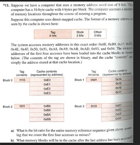 Solved 2 Read Problem 11 On Page 404 Use The Same Memory