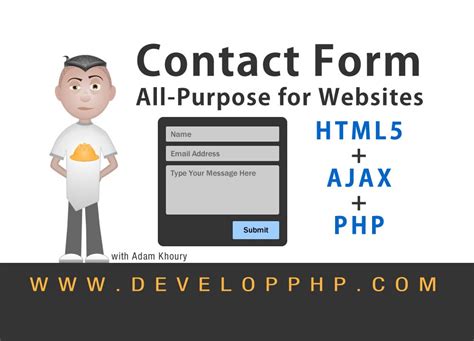 Contact Form Web Application Tutorial Ajax Html5 Php Youtube