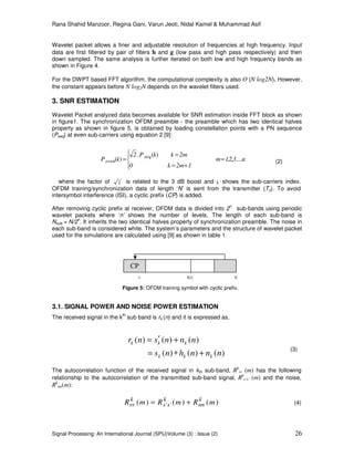 Dwpt Based FFT And Its Application To SNR Estimation In OFDM Systems PDF Computer Networking