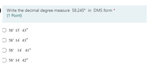 Answered Write The Decimal Degree Measure Bartleby