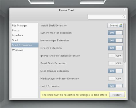 Gnome Tweak Tool 305 Lets You Install Gnome Shell Extensions ~ Web