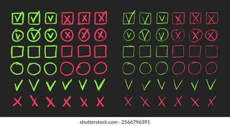 Set Checkboxes Tick Check Marks Pack Stock Vector Royalty Free 2566796391 Shutterstock