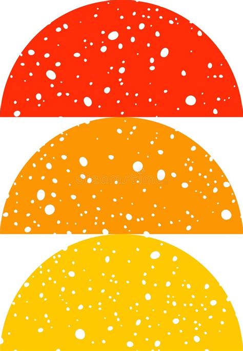Half Circles With Grunge Texture Stock Vector Illustration Of Graphic