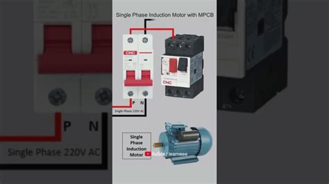 MPCB Connection With Single Phase Motor YouTube