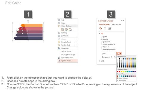 Five Progressive Arrows Infographic Chart Powerpoint Template