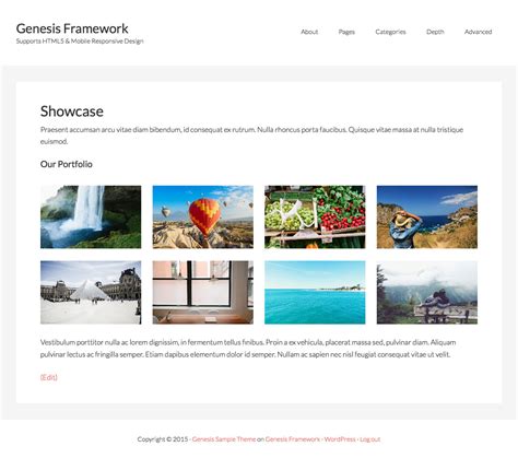 how to display featured images grid using genesis sandbox featured
