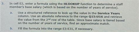 solved in cell e2 ﻿enter a formula using the hlookup