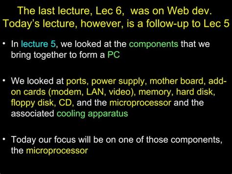 Microprocessors Ppt Computing Technology And Computing