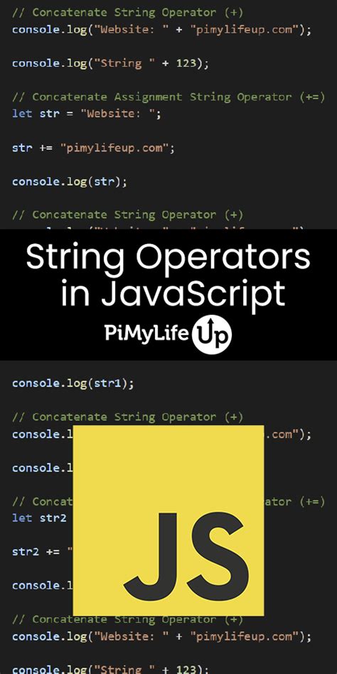 How To Use String Operators In Javascript Artofit
