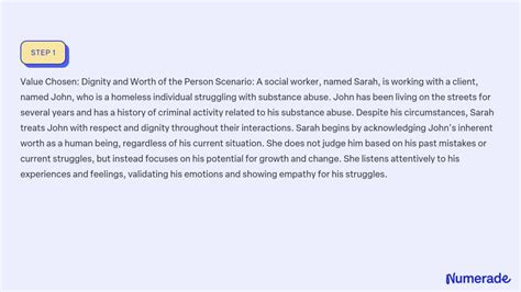 Solved Choose One Of The Six Core Values In The Nasw Code Of Ethics