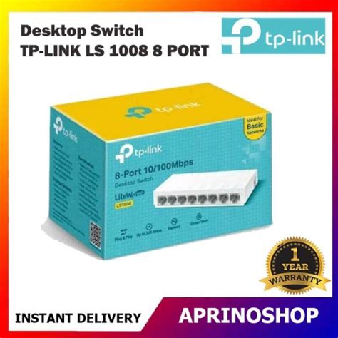 Promo Tp Link Ls1008 Switch Hub 8 Port 10 100mbps Desktop Switch Unmanaged Diskon 2 Di Seller