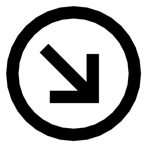 Arrow Bottom Right Circle Vector SVG Icon - SVG Repo