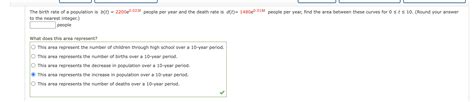 Solved To The Nearest Integer People What Does This Area Chegg Com