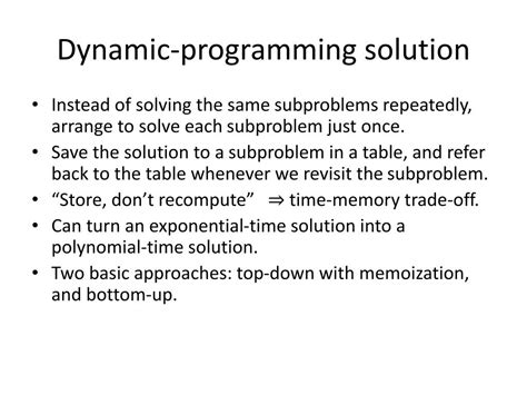 Ppt Dynamic Programming Powerpoint Presentation Free Download Id1875391