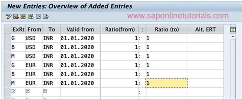How To Define Translation Ratios For Currency Translation In Sap