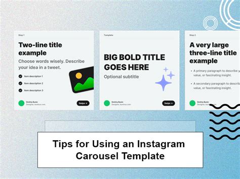 Tips For Using An Instagram Carousel Template Social Tradia