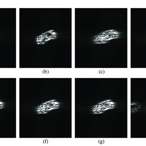 Refocusing Results With Different Speed Errors Target Speed In A D