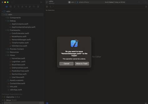 Xcode 删除文件时没有 Remove Reference” 选项怎么办？ 寒寒的博客