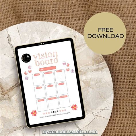 Unleash Your Dreams: Free Vision Board – My Voice of Inspiration