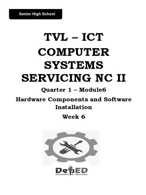 tvl ict computer systems servicing ncii q1 module 6 passed 1