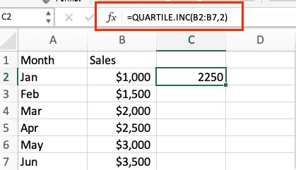How To Use The Quartile Function In Excel Complete Tutorial