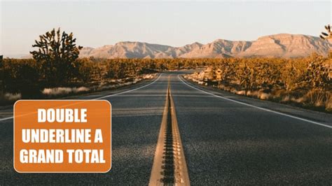 Double Underline A Grand Total Excel Tips MrExcel Publishing
