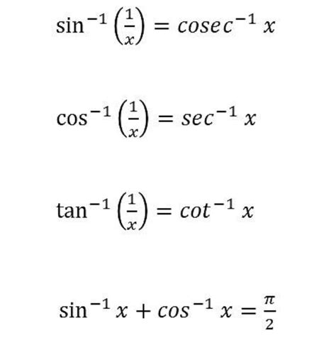 Trigonometric Formulas Sec