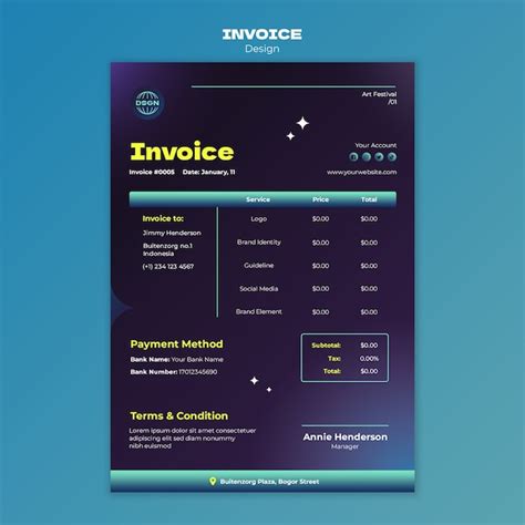 Free Psd Gradient Design Template
