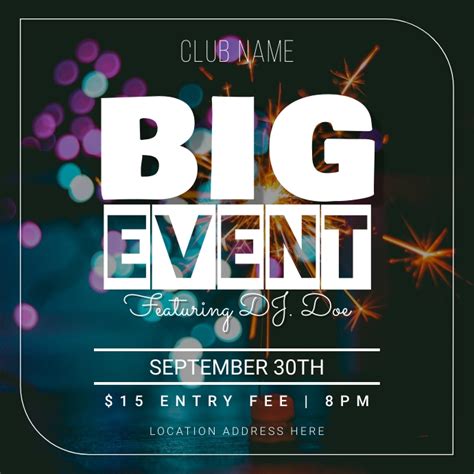 Event Post Template Postermywall