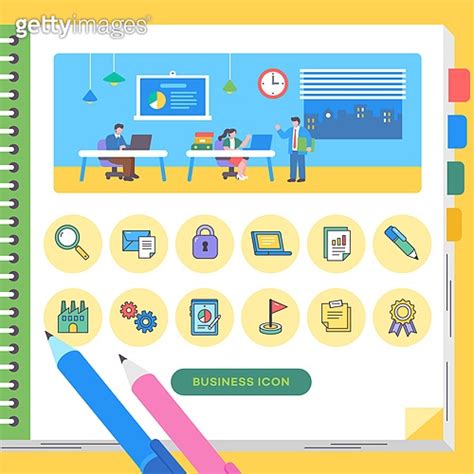 아이콘 아이콘세트 아이콘 프레임 비즈니스 사무실 야간근무 고용문제 이미지 Jv13039266 게티이미지뱅크