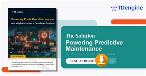 Powering Predictive Maintenance With A High Performance Time Series