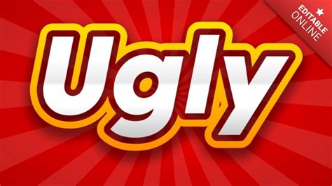 Ugly Text Effect Generator Ugly Text Effect Generator