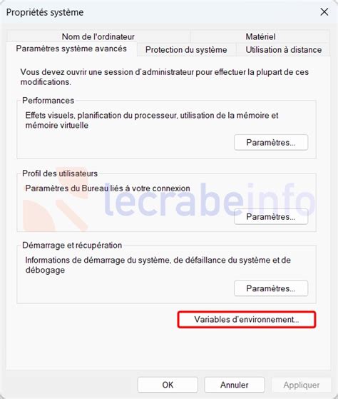 Les Variables Denvironnement Dans Windows La Liste Complète Et