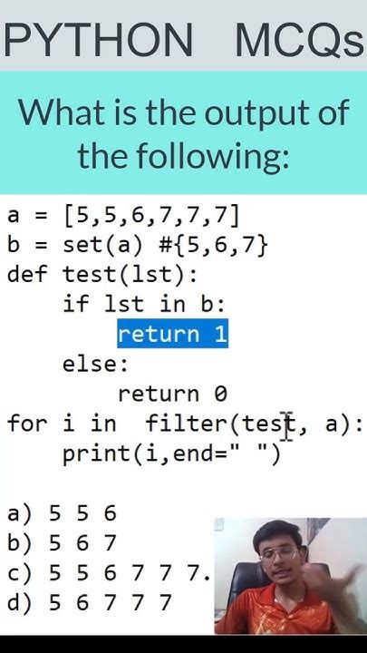 Python Mcqs Solved Fast Quick Python Programming Infytqmcq Infytq Shorts Python