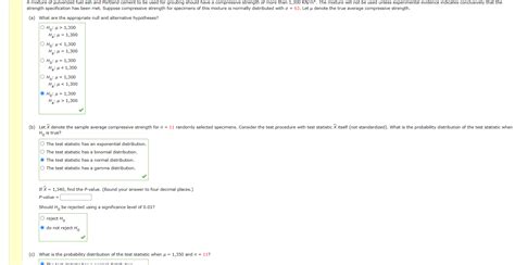 Solved The Test Statistic Has An Exponential Distribution
