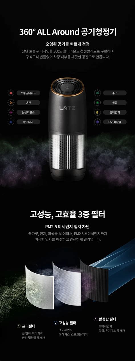 상세페이지 차량용 공기청정기 상세페이지 포트폴리오 크몽