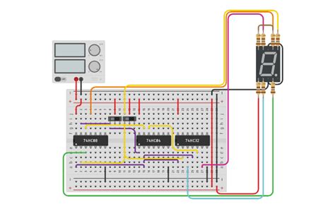 Circuit Design Circuito Display 7 Segmentos Tinkercad