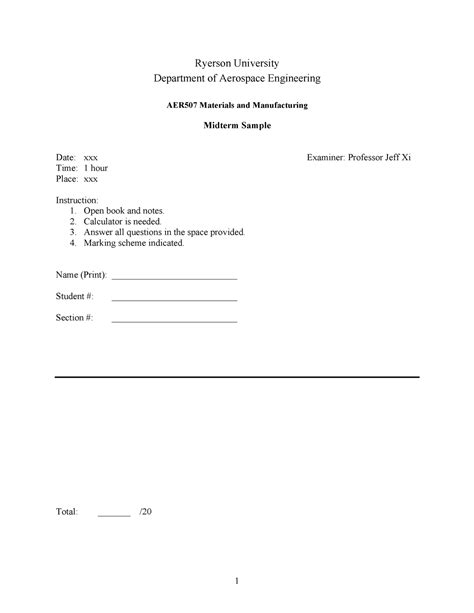 Sample Practice Exam 14 October 2012 Questions And Answers Midterm