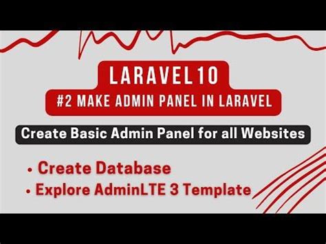 Laravel Admin Panel Tutorial Download Explore AdminLTE Template