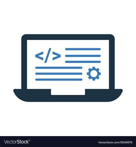 Code Programming Icon Simple Editable Royalty Free Vector