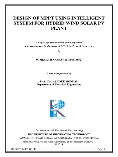 Fillable Online Energy Efficient Hybrid Power System Model Based On Solar Fax Email Print