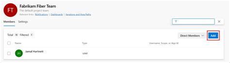 팀 관리 팀 도구 구성 Azure Devops Microsoft Learn