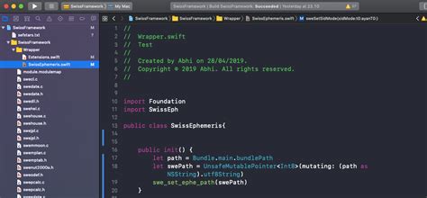 Setting File Path In Imported C Function Inside Swift Framework Stack