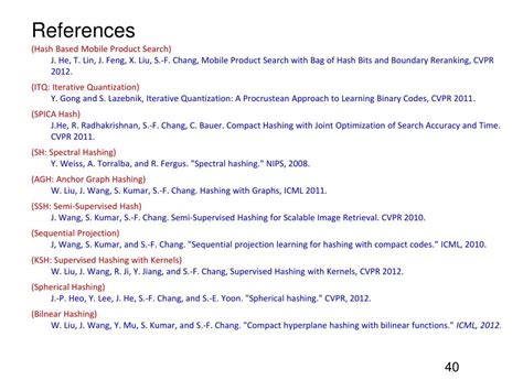 Ppt Recent Advances Of Compact Hashing For Large Scale Visual Search