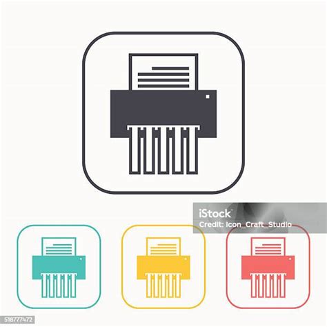 백색과 아이콘 세트 중 문서 재단기 0명에 대한 스톡 벡터 아트 및 기타 이미지 0명 갈기갈기 찢어진 그래픽 사용자 인터페이스 Istock