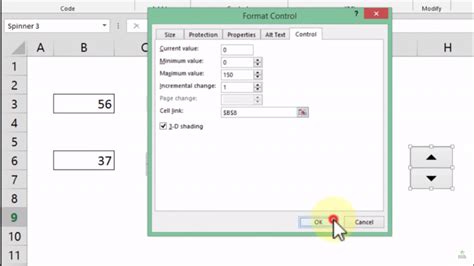 How To Use Spin Button Function In Excel Excel In Hindi