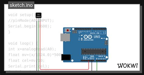 Temperature Sensor Wokwi ESP STM Arduino Simulator