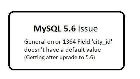 General Error Field City Id Doesn T Have A Default Value Web Technology Experts Notes